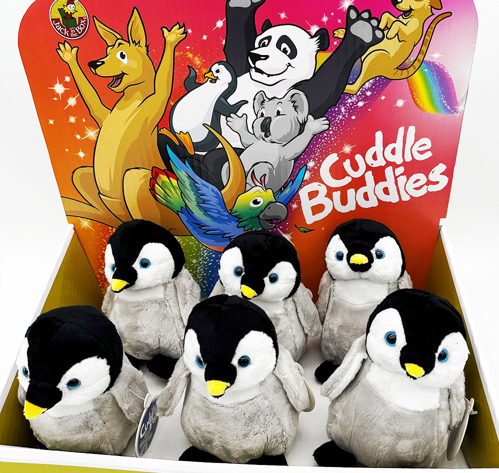 SA010 - Cuddle Buddies Baby Penguin - Jack in the Box