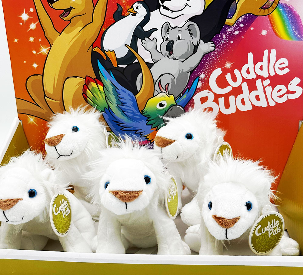 SA059 – Cuddle Buddies White Lion – Jack in the Box