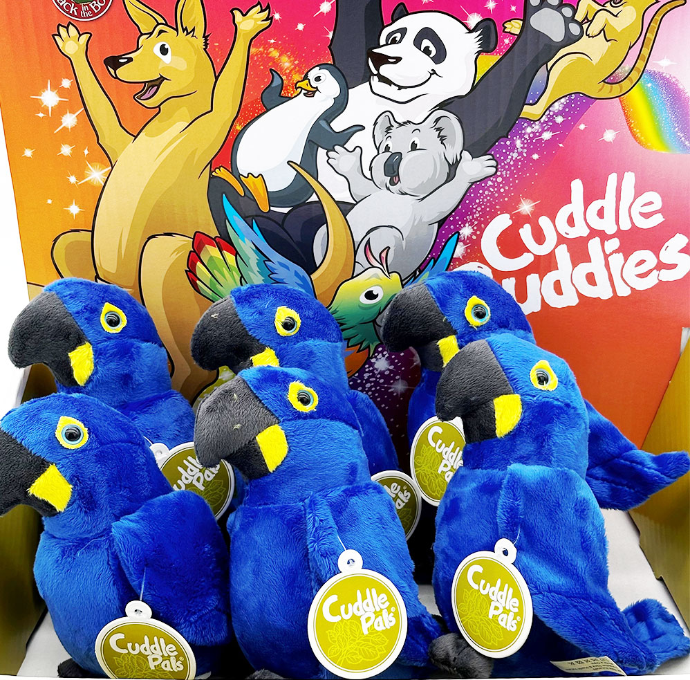 SA121 – Cuddle Buddies Hyacinth Macaw – Jack in the Box