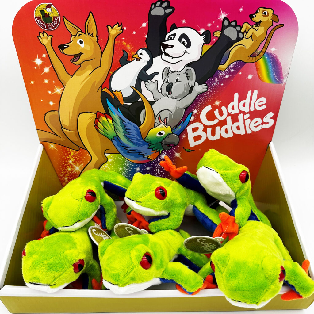 SA013 – Cuddle Buddies Tree Frog – 16cm – Jack in the Box