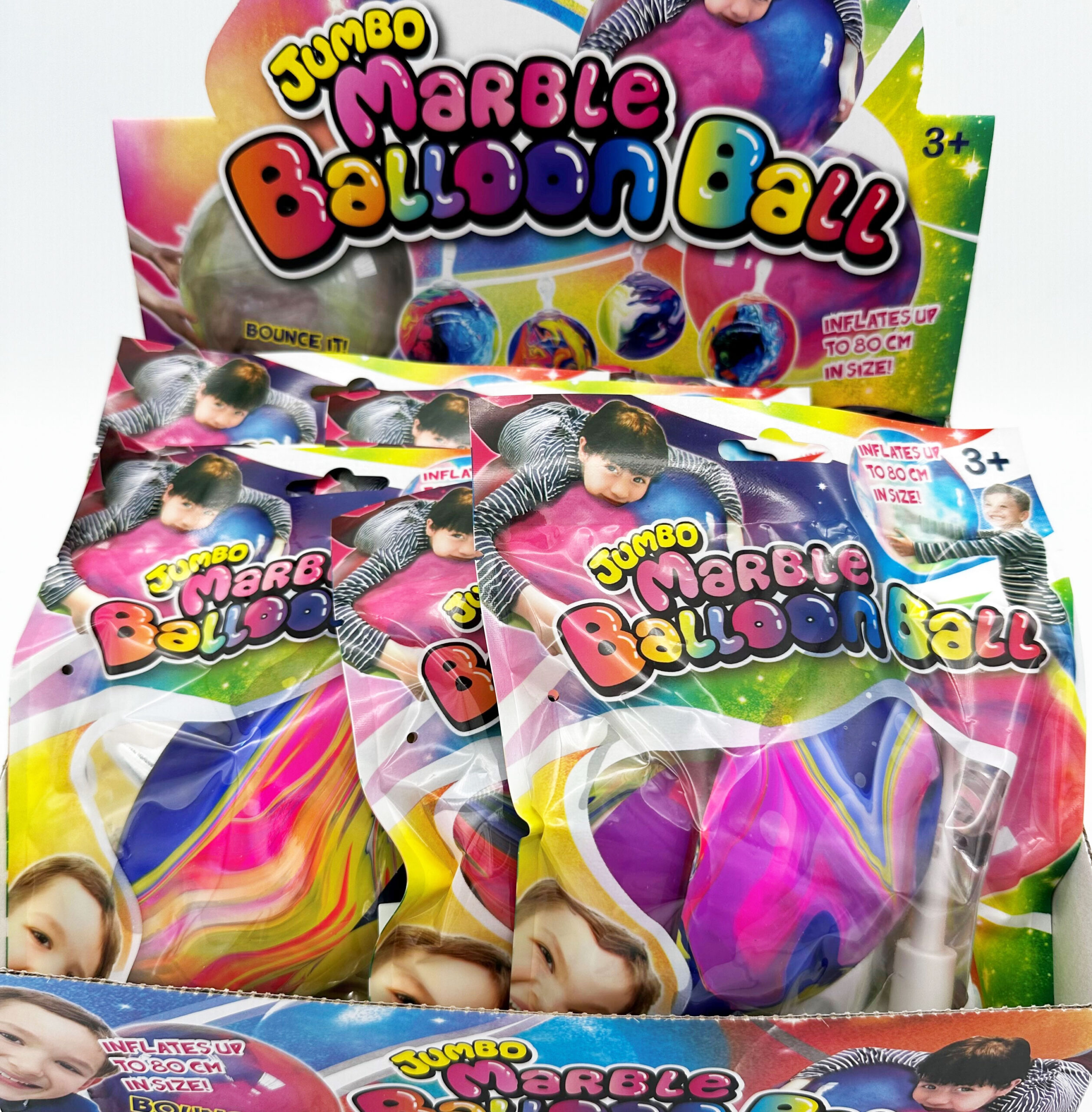 BA387 – Jumbo Marble Inflatable Ball - Jack in the Box