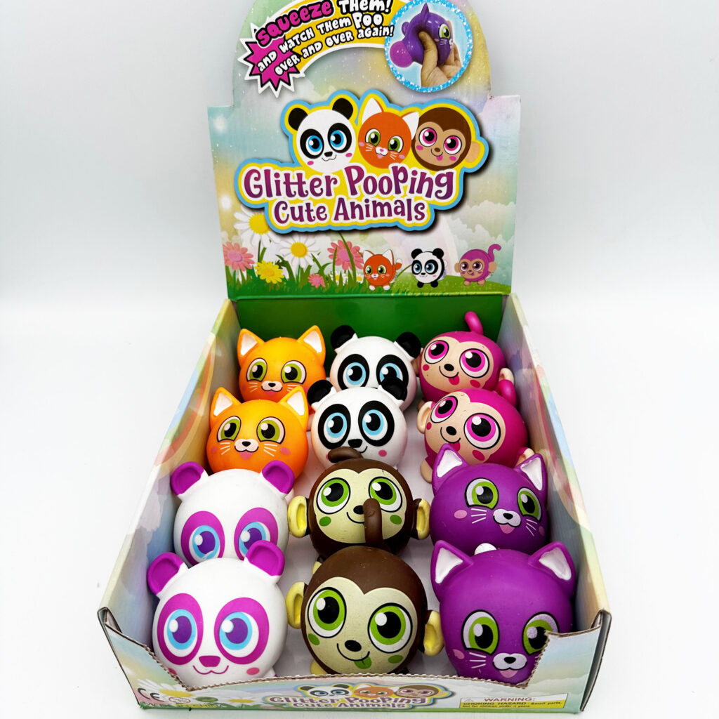 BA395 – Glitter Pooping Animal Ball# – Jack in the Box