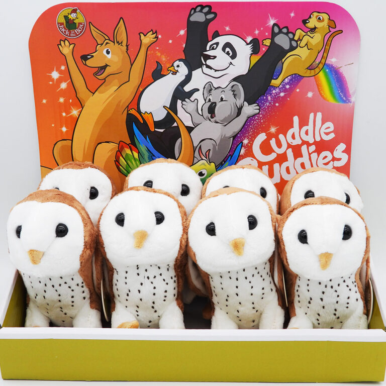 SA157- Cuddle Buddies Barn Owl – 15cm – Jack in the Box